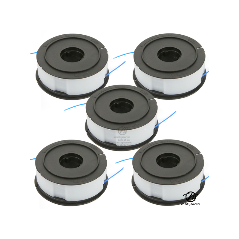 5 bobines de fil pour coupe-bordure et rotofil Bosch, Gardena, Adlus et ...